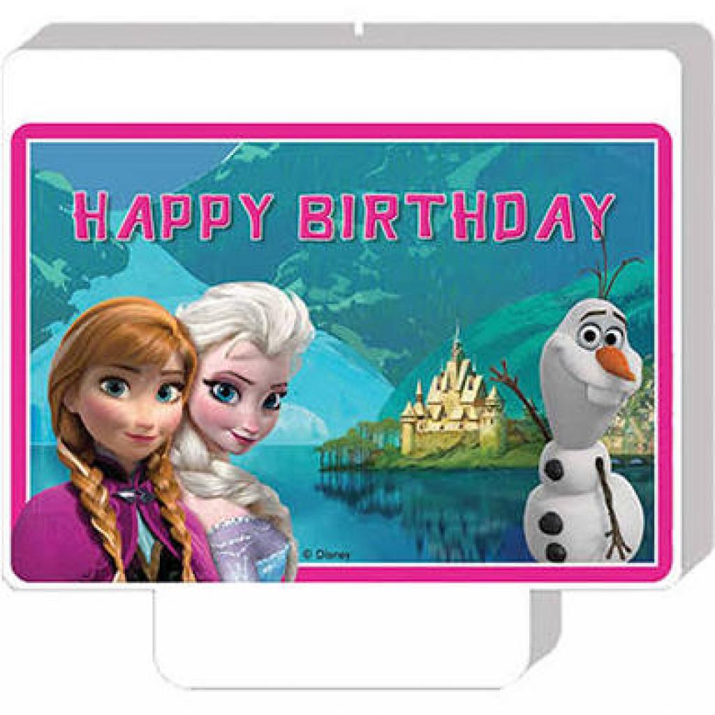 Frozen Happy Birthday Candle | Party Party