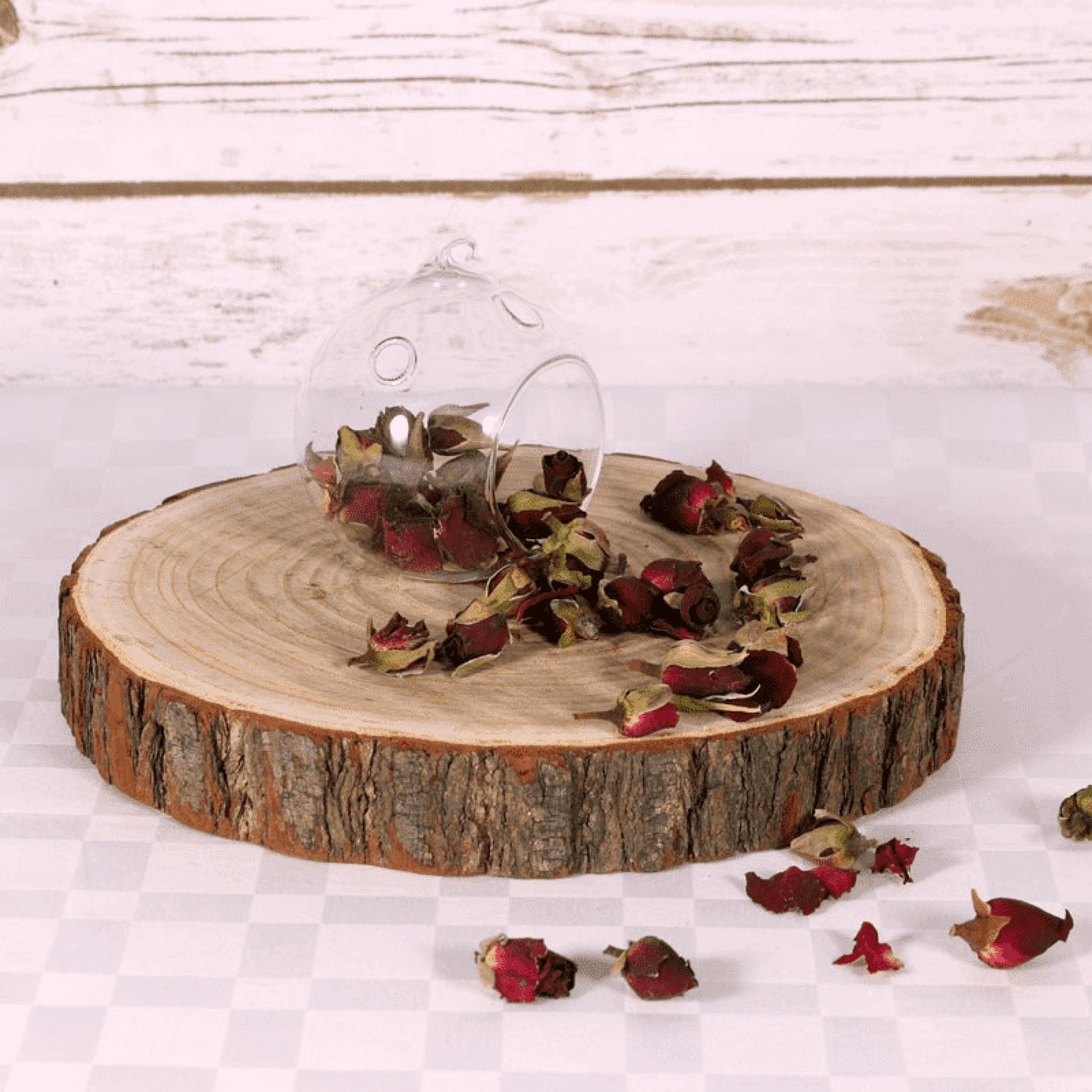 Round Wood Slice Cake Stand | Party Party